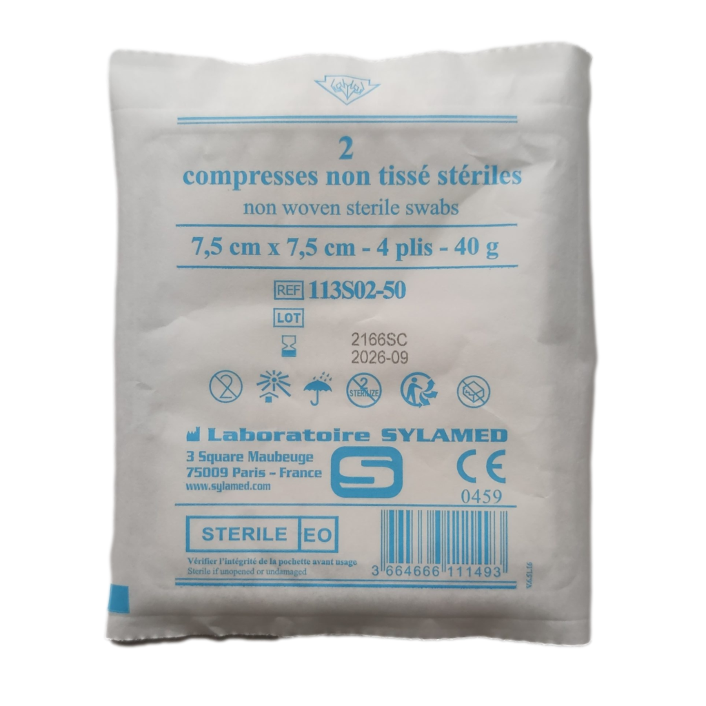 Compresse stérile 7.5*7.5cm - SECUENOR